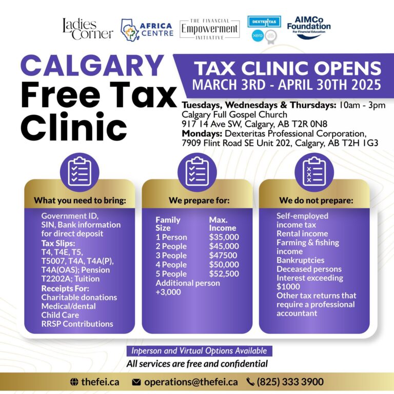 Calgary Free Tax Clinic – In-Person & Virtual Appointments Available ...